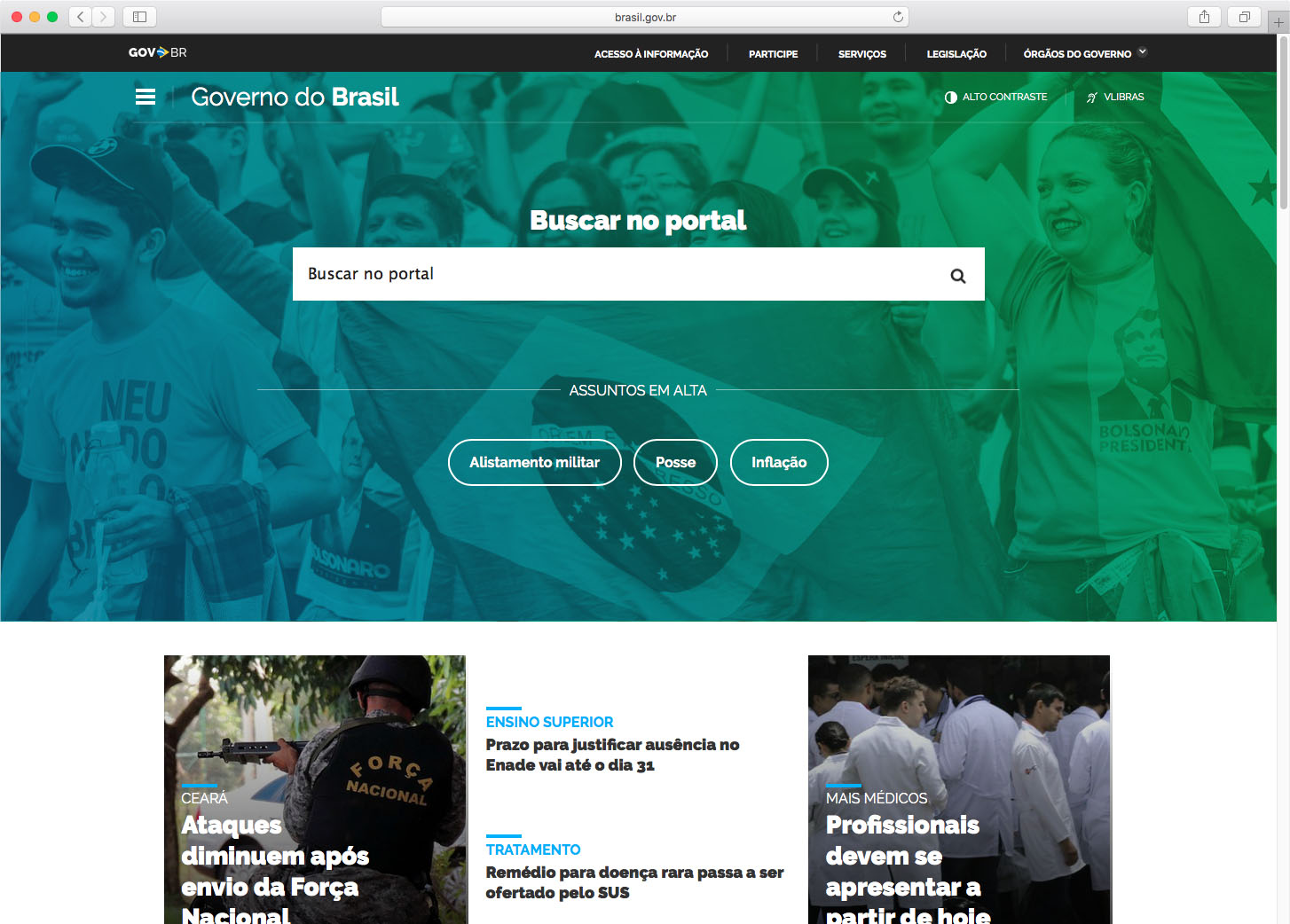 Governo desrespeita princípio de impessoalidade e usa imagem de ...